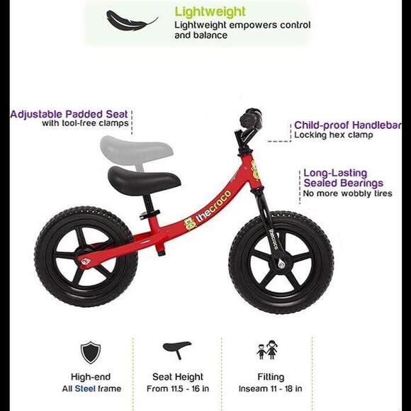 Other | The Original Croco Ultra Lightweight And Sturdy Balance Bike ...